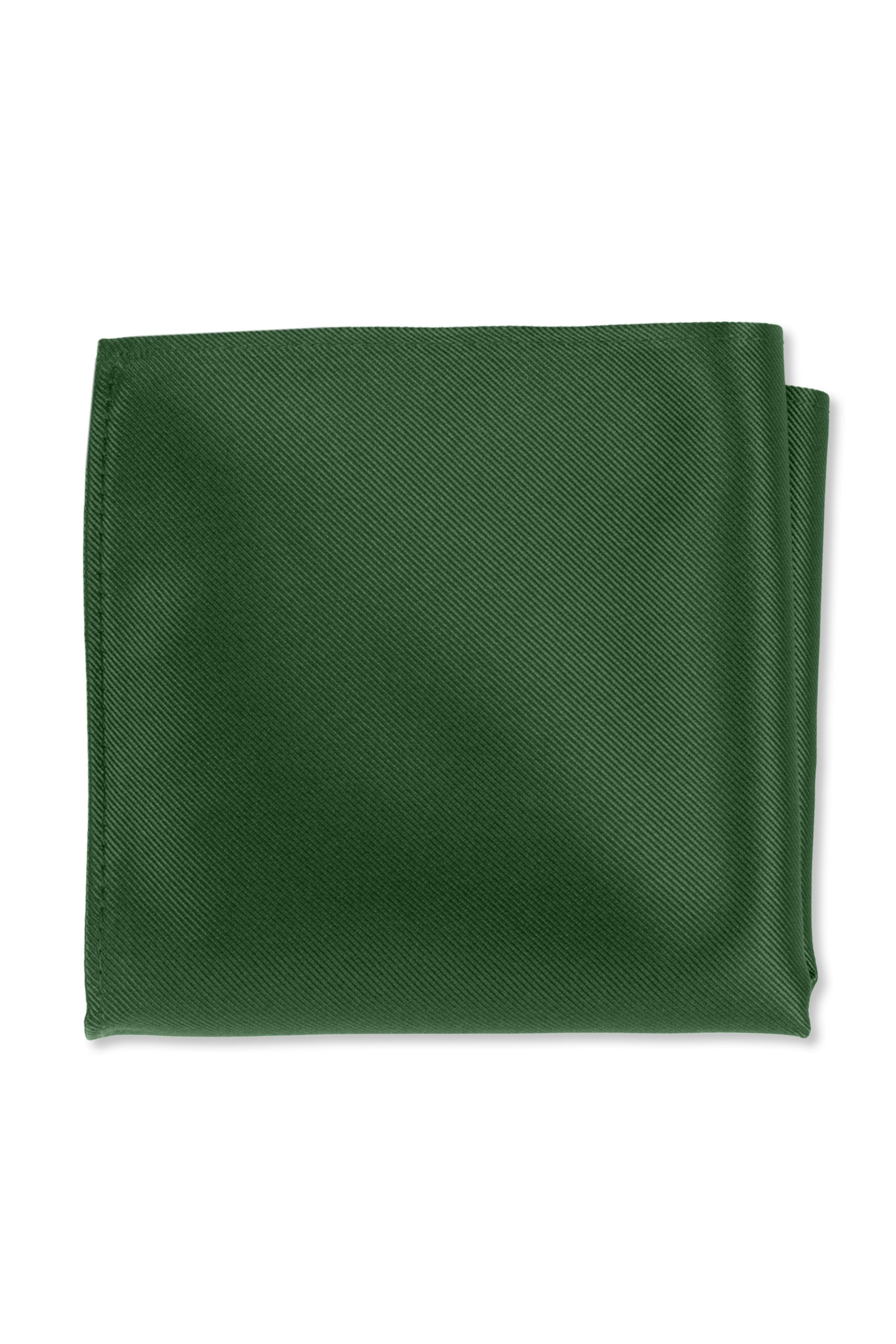 Hunter Green Solid Pocket Square | Jim's Formal Wear Shop
